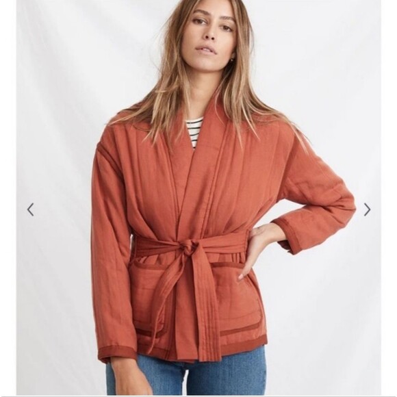 Marine Layer | Jackets & Coats | Marine Layer Cannes Terracotta Orange ...